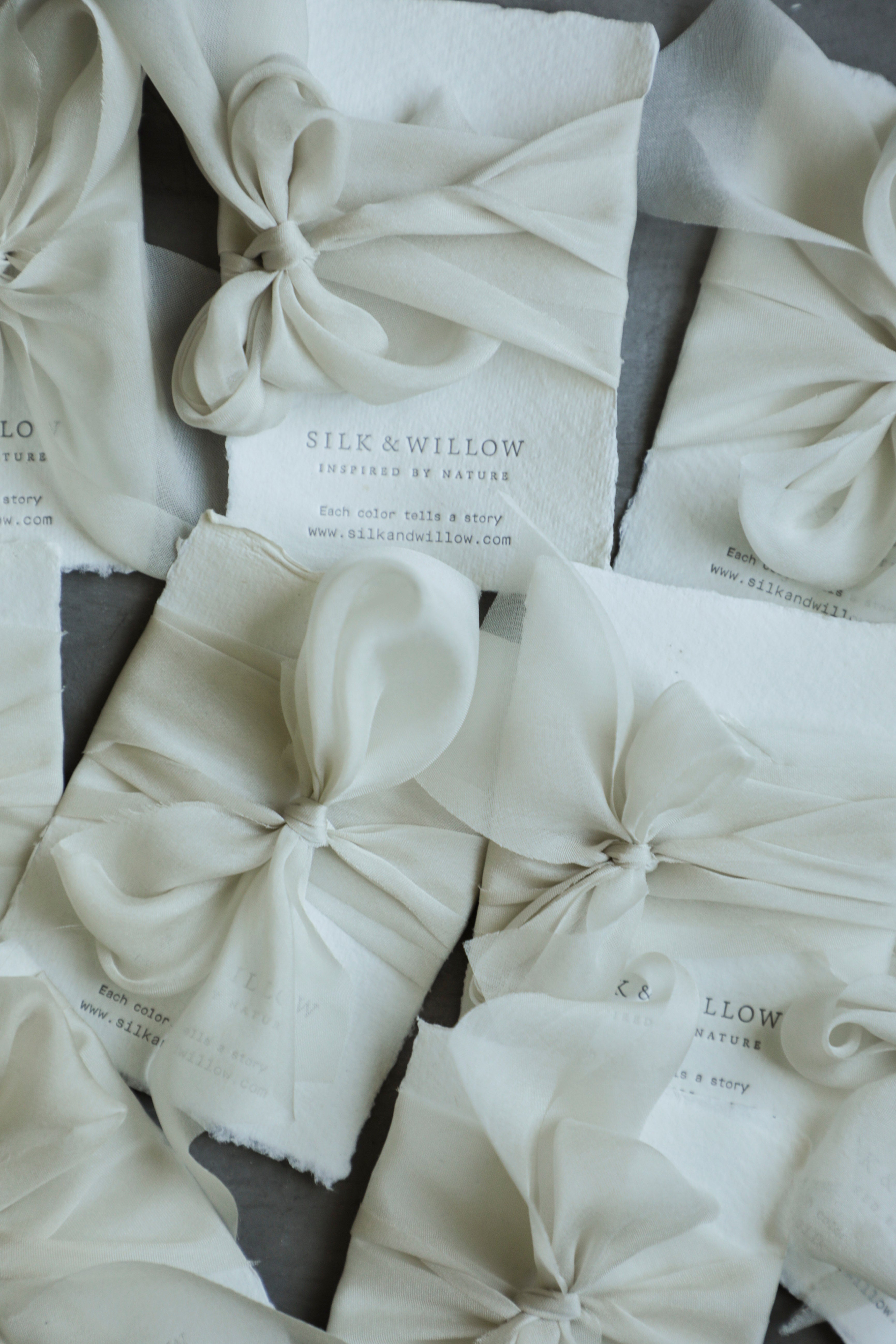 Antique White {Sheer} Silk Ribbon – Silk & Willow Antique White {Sheer} Silk Ribbon – Silk & Willow