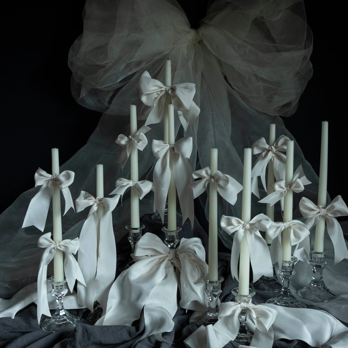The Art of Ribbon Bows on Candles for Special Events – Silk & Willow