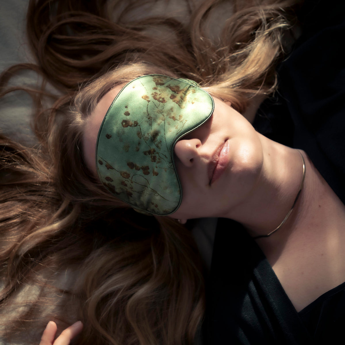 Silk & Willow 100% Pure Mulberry Silk Sleep Eye Mask & Hair Scrunchie