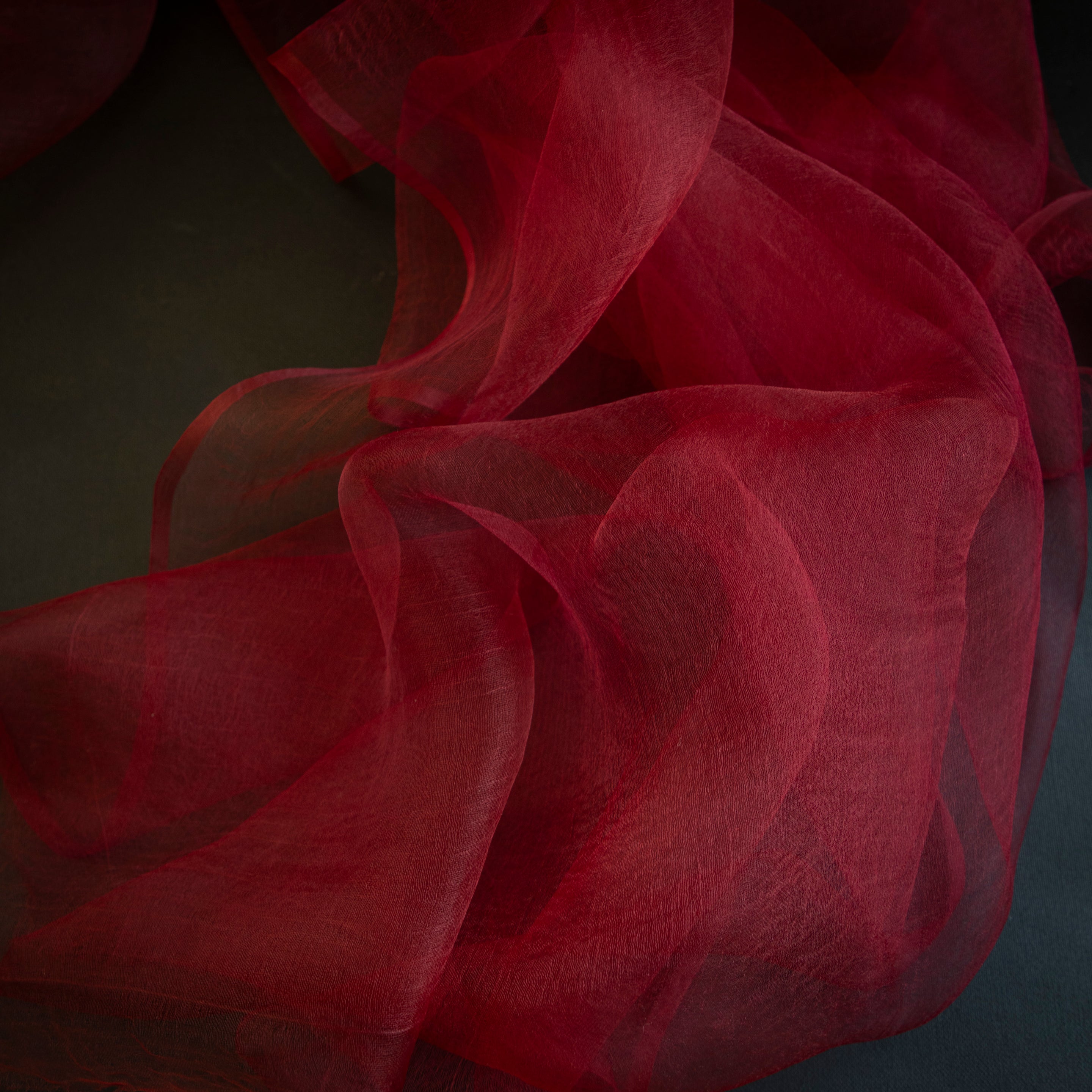 Garnet Red {Gossamer Silk Fabric} – Silk & Willow