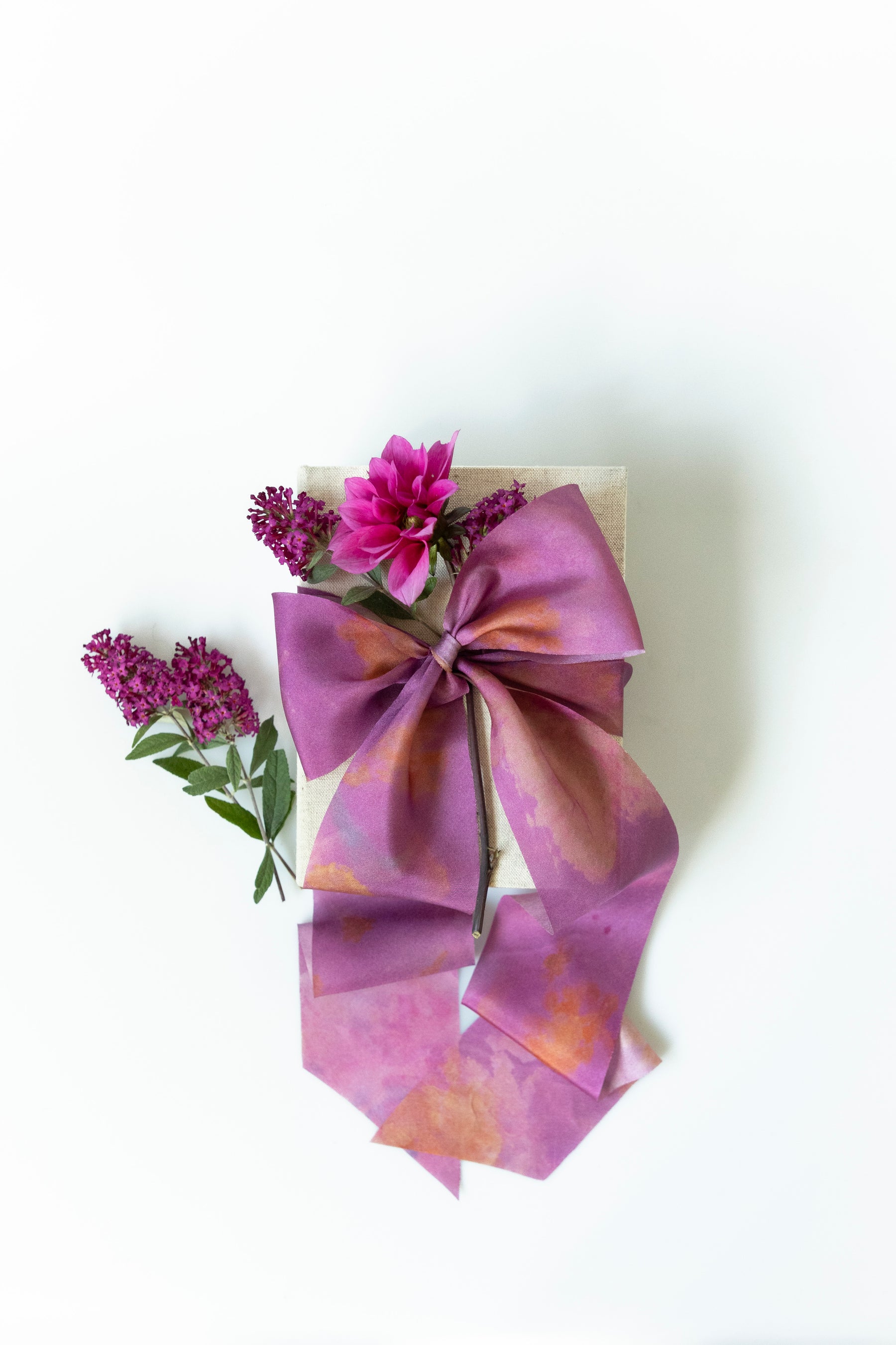 Botanical Print / Hot Peony Silk Ribbon – Silk & Willow