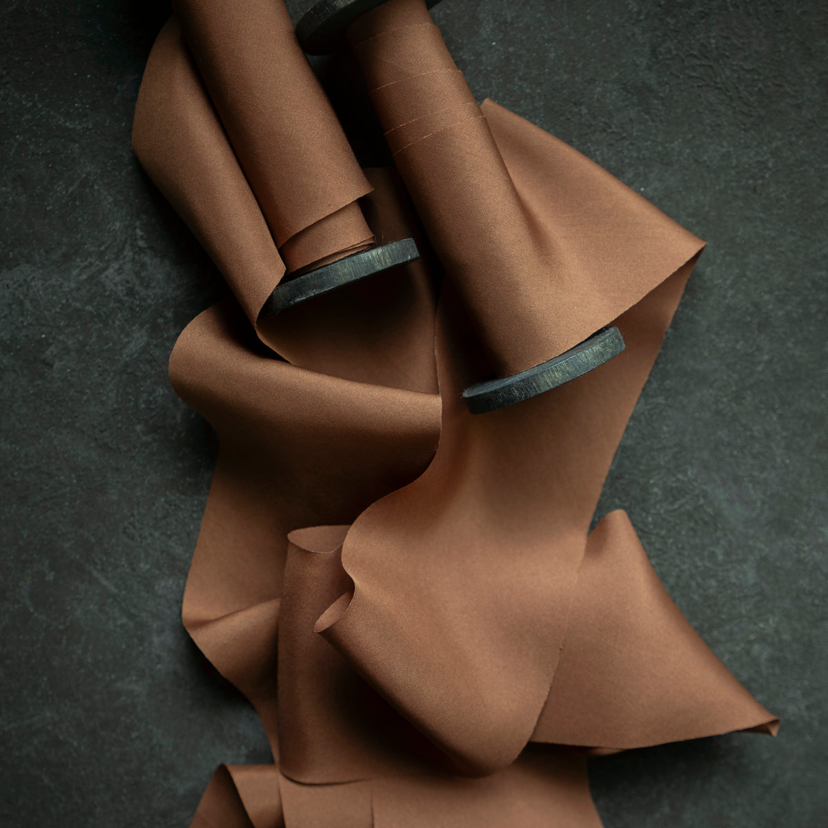 Terracotta silk ribbon – Silk & Willow