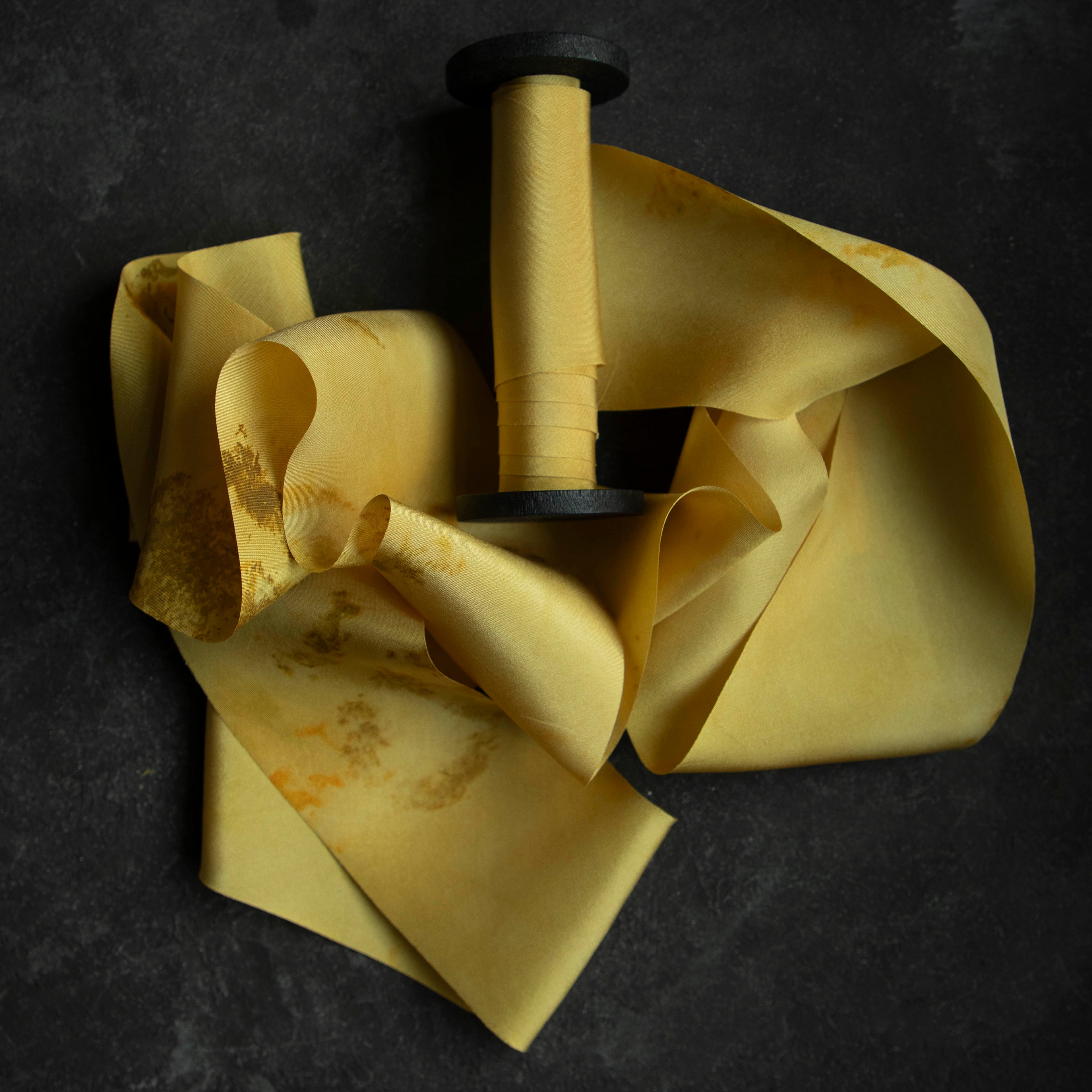 Botanical Print Silk Ribbon MARIGOLD – Silk & Willow