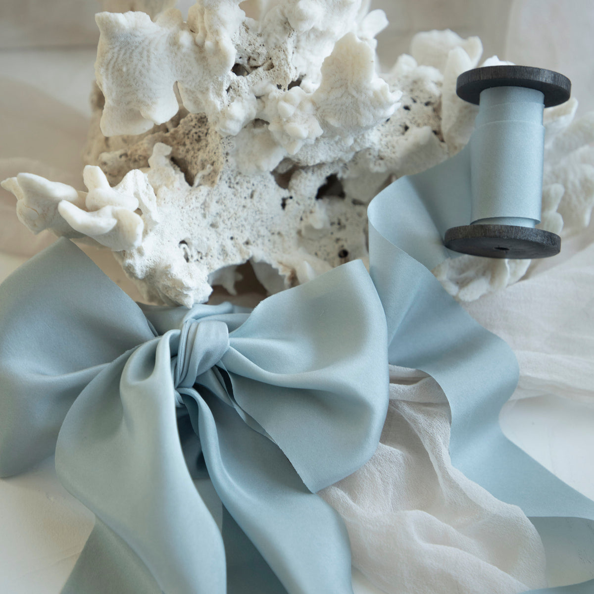 French Blue Silk Ribbon – Silk & Willow