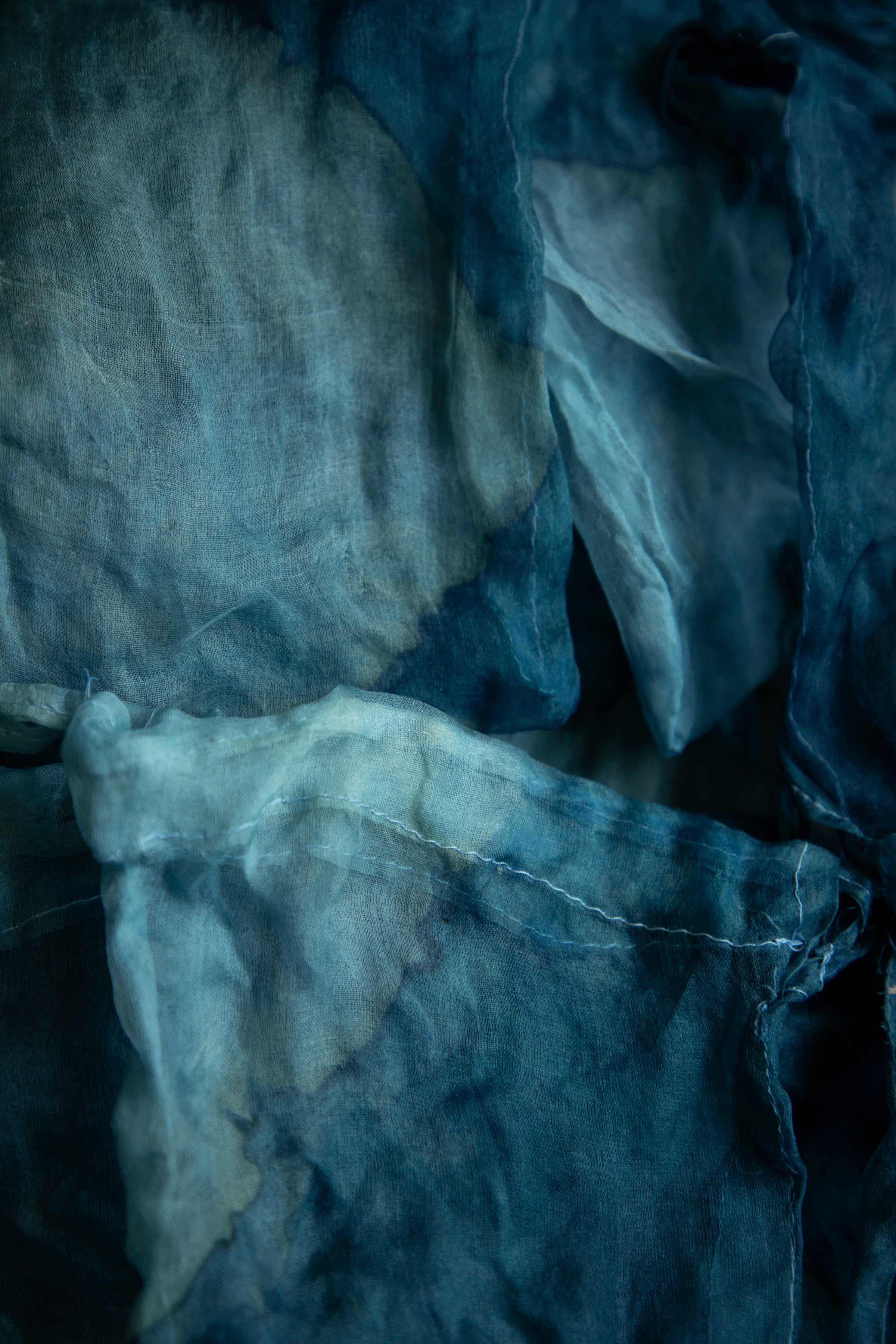 Original Indigo Dyed 100% Organza Silk Bag {Dip-Dyed Indigo} – Silk ...