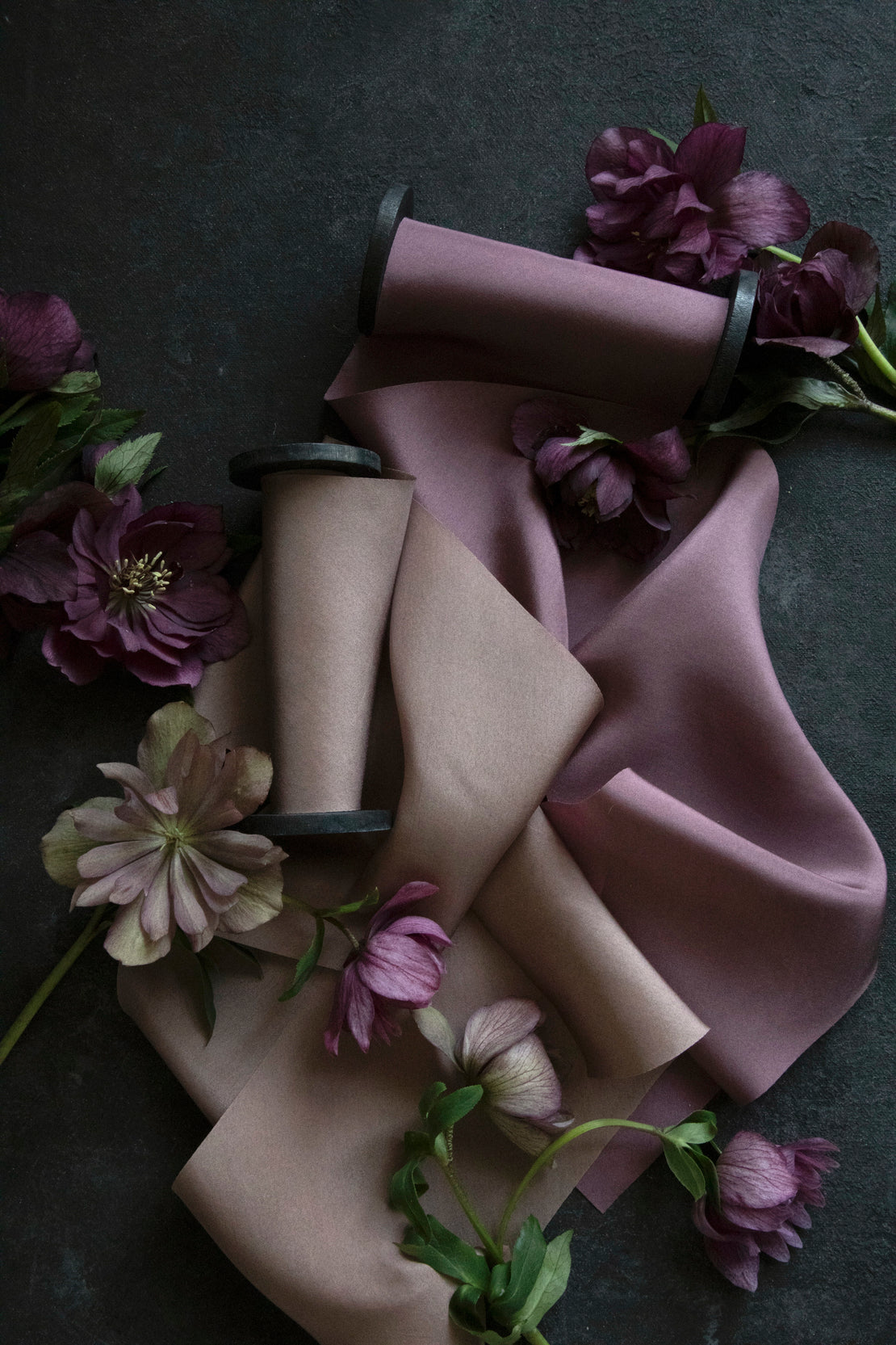 Mauve silk ribbon – Silk & Willow