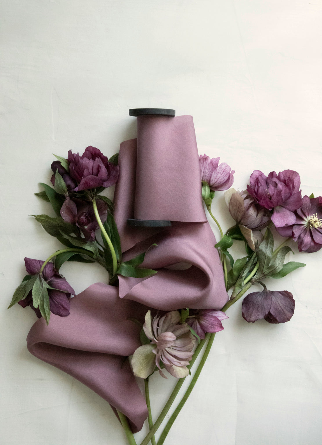 Mauve silk ribbon – Silk & Willow