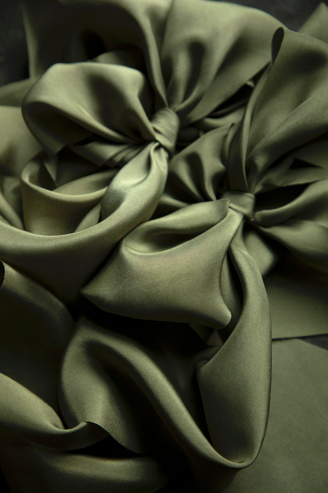 Olive silk ribbon – Silk & Willow