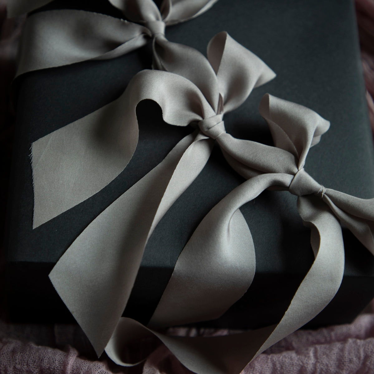 Pebble Gray silk ribbon – Silk & Willow