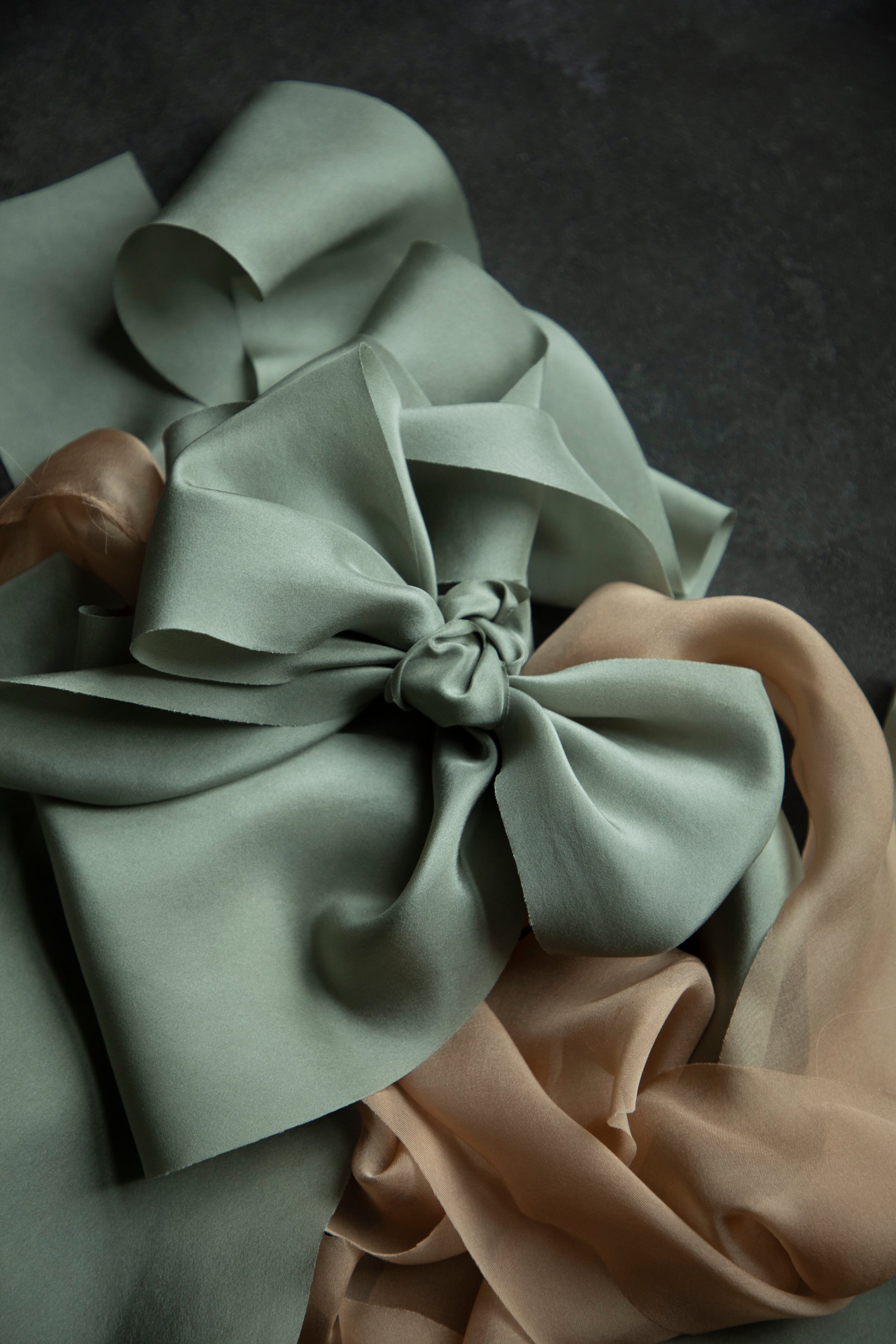 Natural Green Silk Ribbon Eucalyptus – Silk & Willow