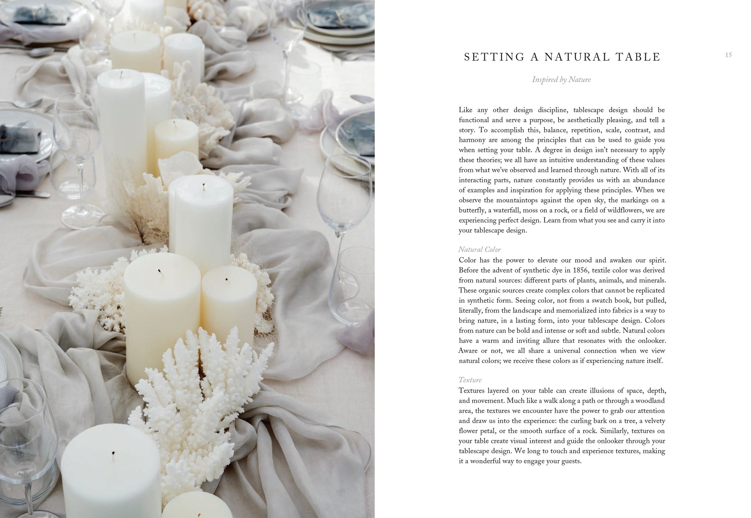 NATURAL TABLES, Nature-Inspired Tablescapes for Memorable Gatherings ...