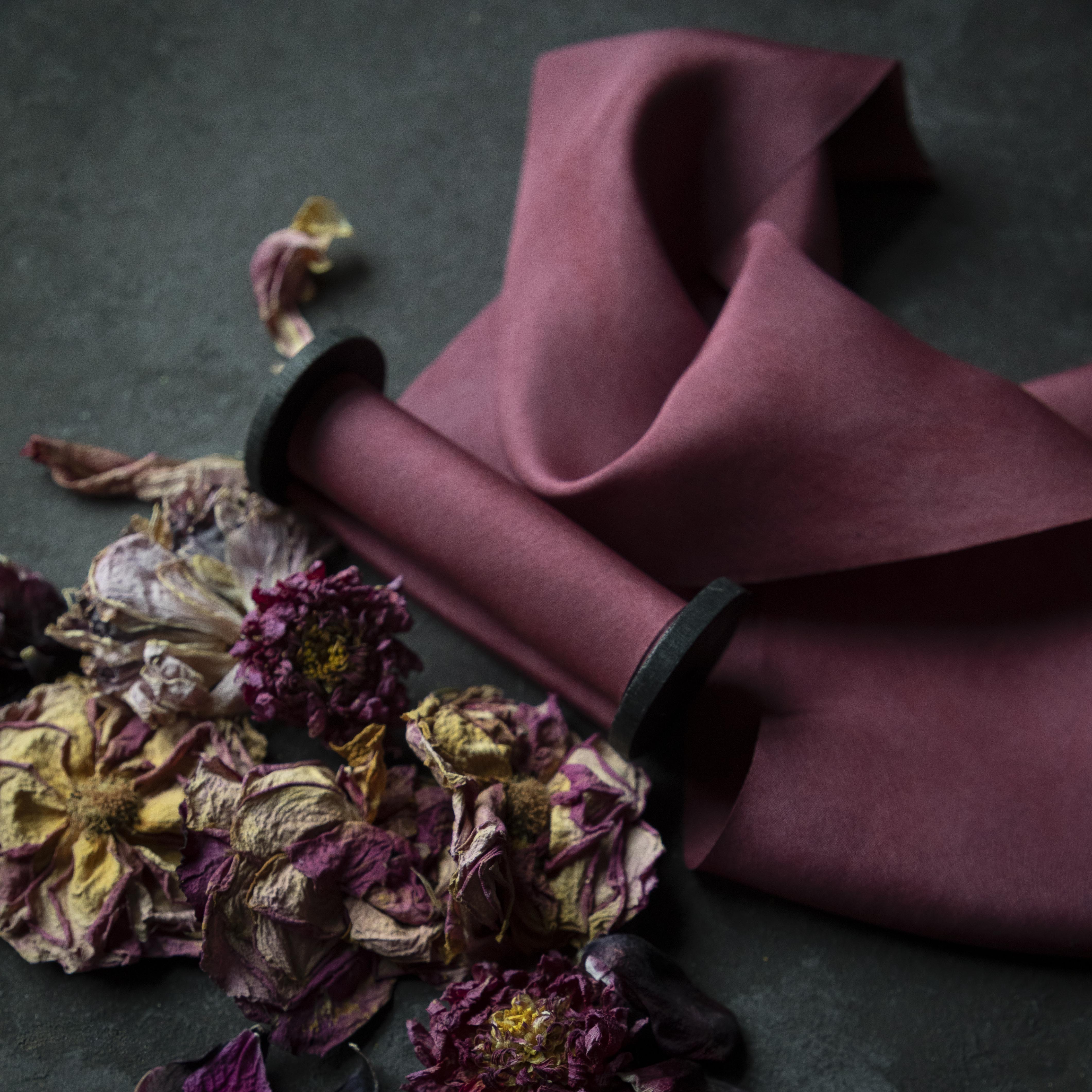 Crushed Berry silk ribbon. – Silk & Willow