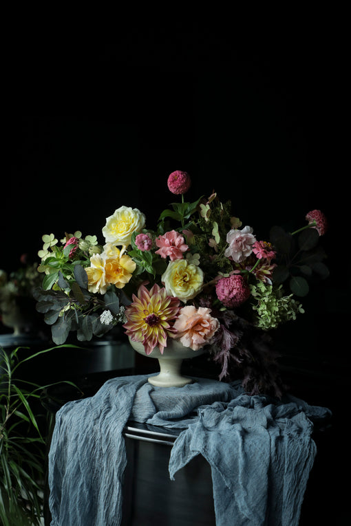 French Blue Table Runner {Medium Weave } – Silk & Willow