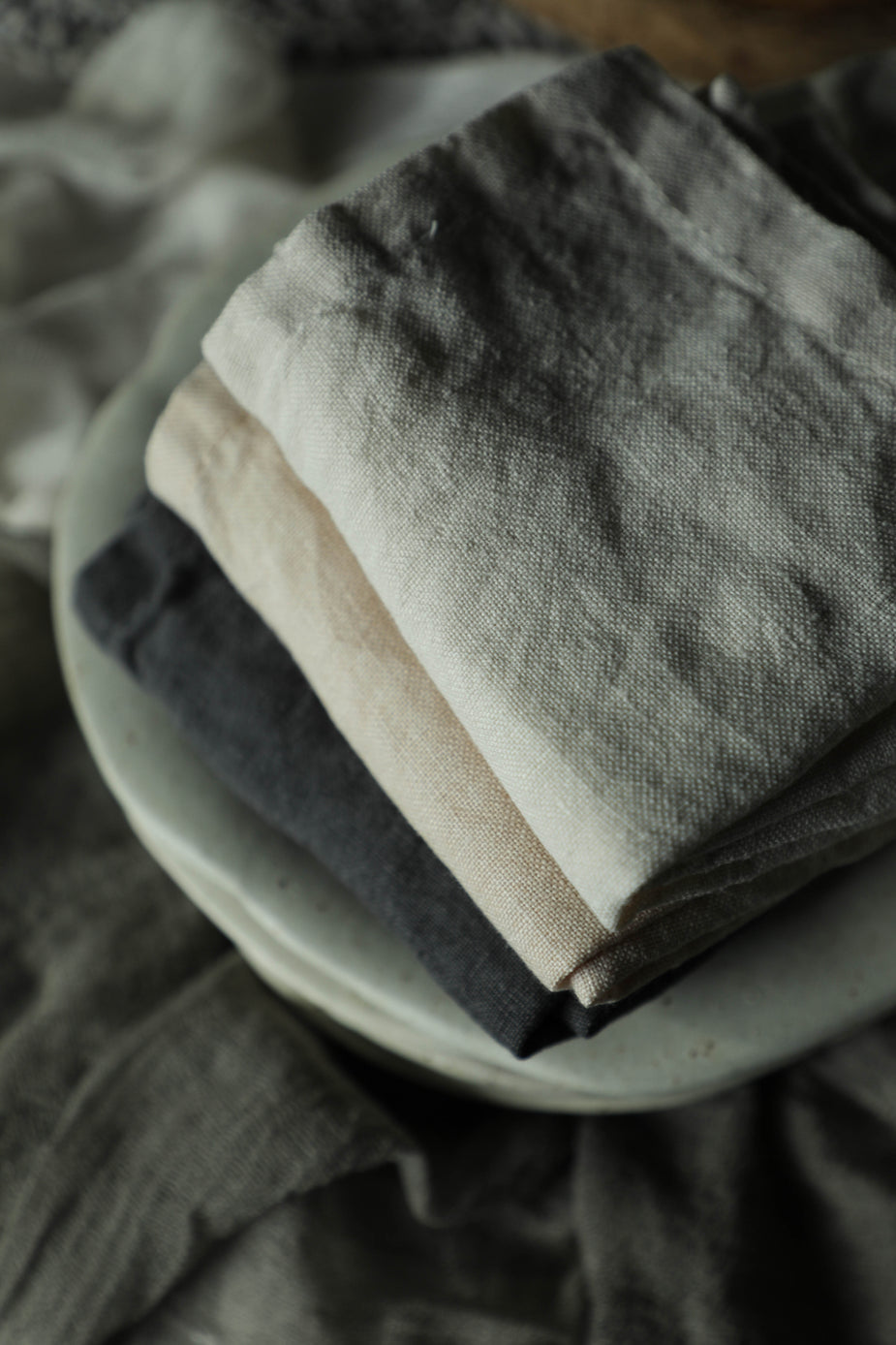 Hand-Loomed Linen Napkin Set of 4 – Silk & Willow