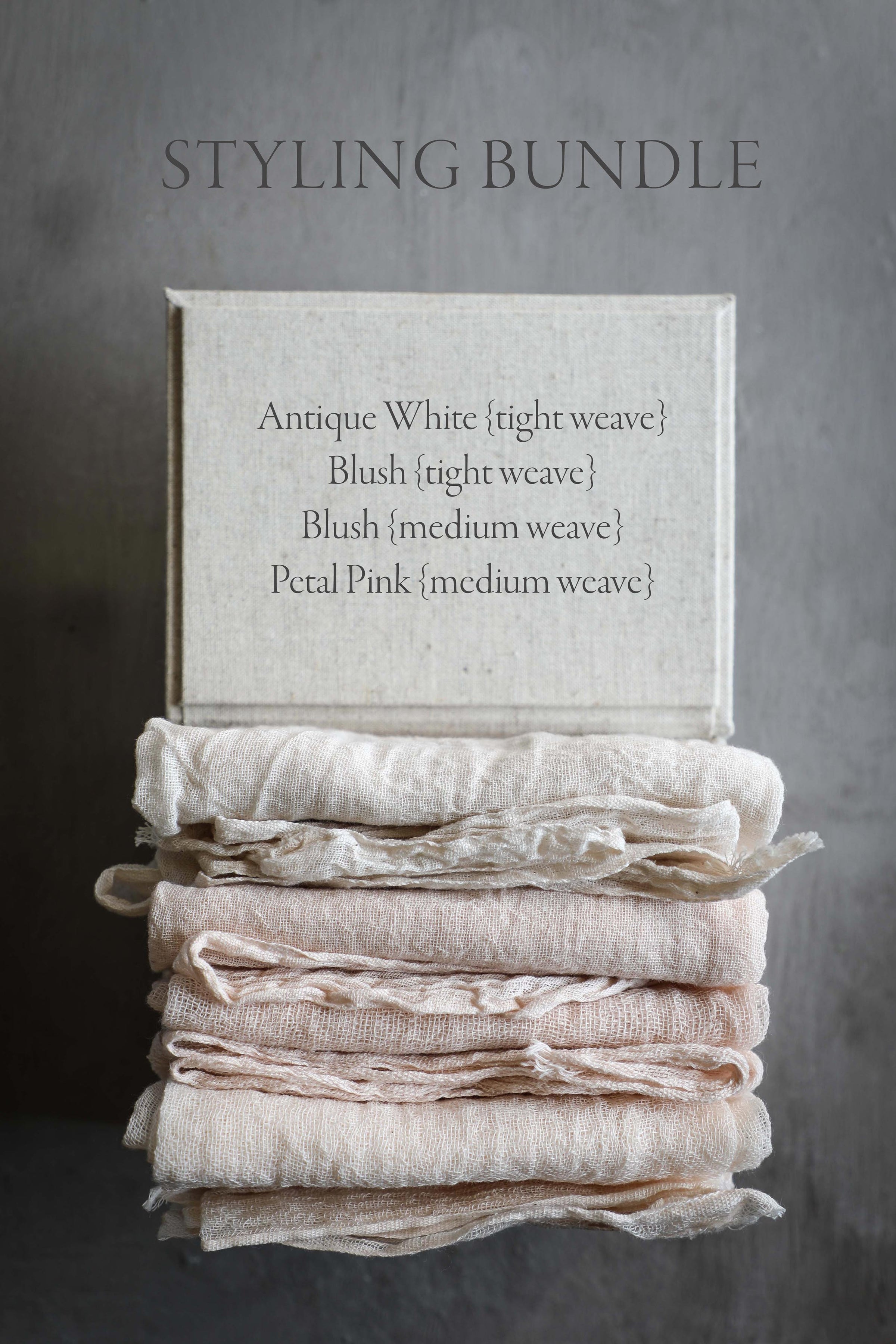 STYLING BUNDLE TEXTILES- Individuals – Silk & Willow